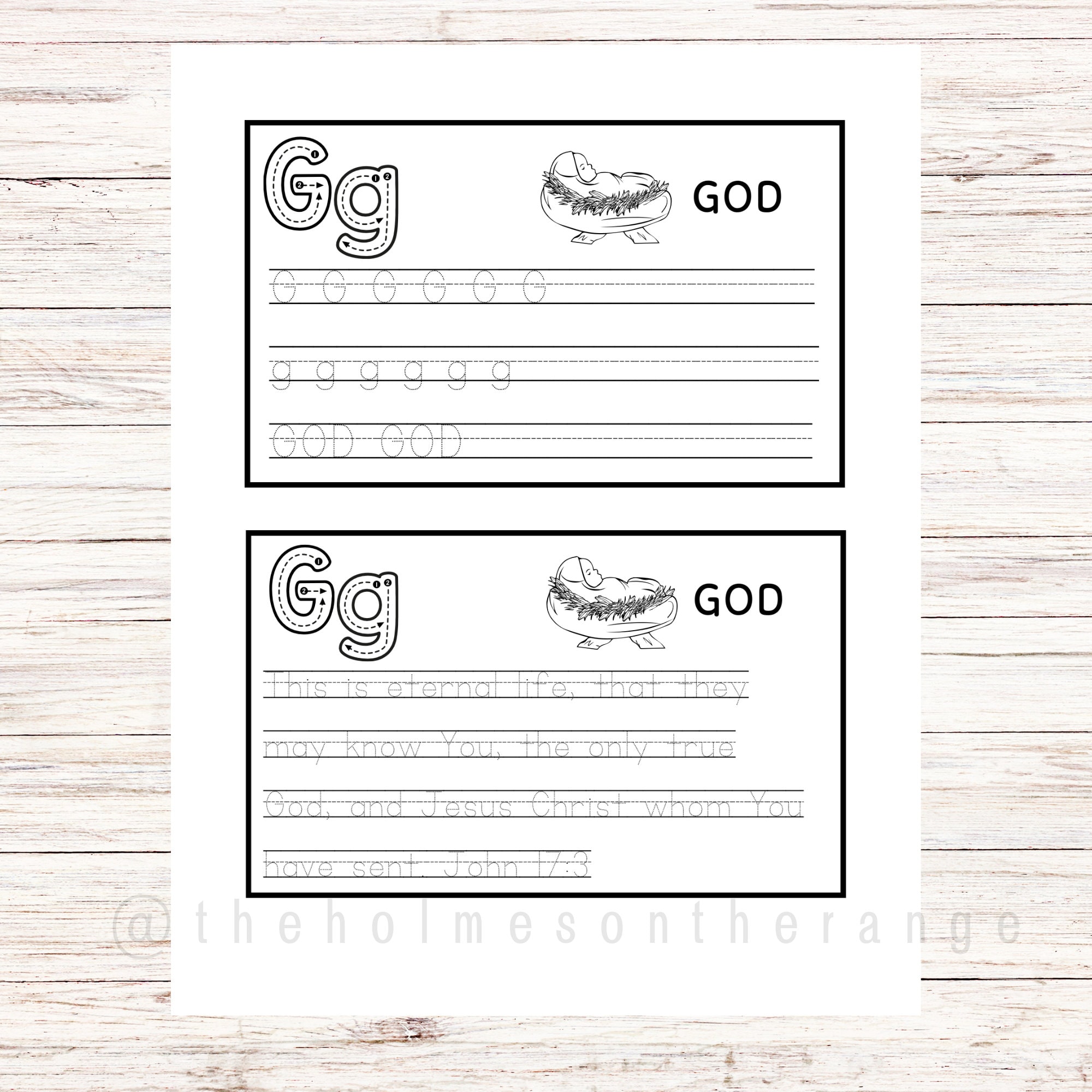 Letter G God Bible Craft for Kids Attributes of God Activity Kids Bible ...