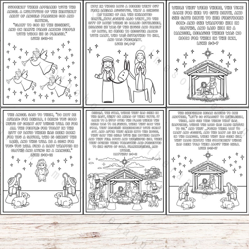 Advent Scripture Cards for Kids | Christmas Bible Verse Cards ...