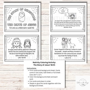 Nativity Craft for Kids | Advent Cards for Kids | Kids Christmas Story ...