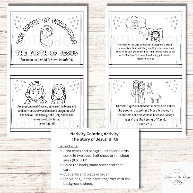 Nativity Craft for Kids | Advent Cards for Kids | Kids Christmas Story ...