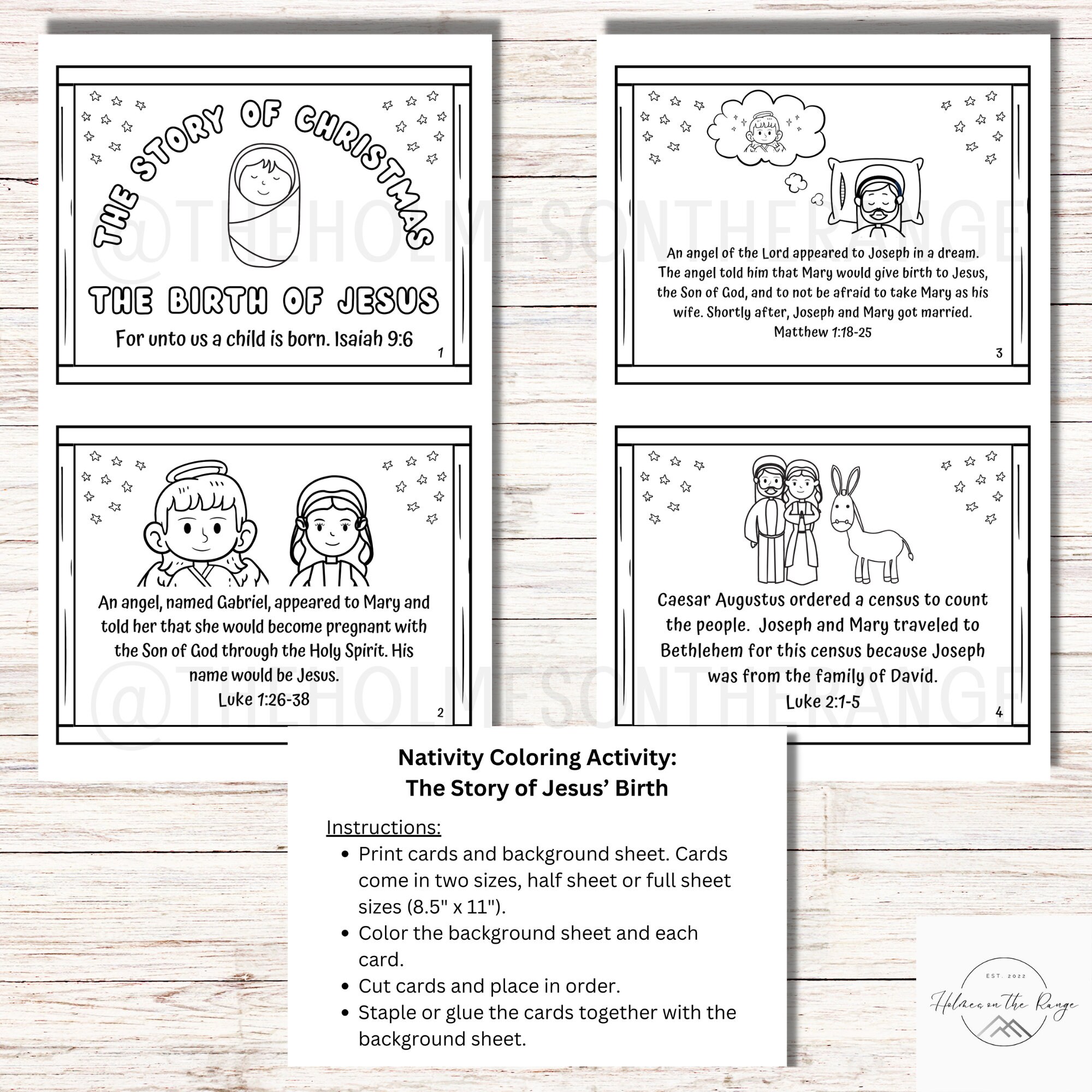 Nativity Craft for Kids | Advent Cards for Kids | Kids Christmas Story ...