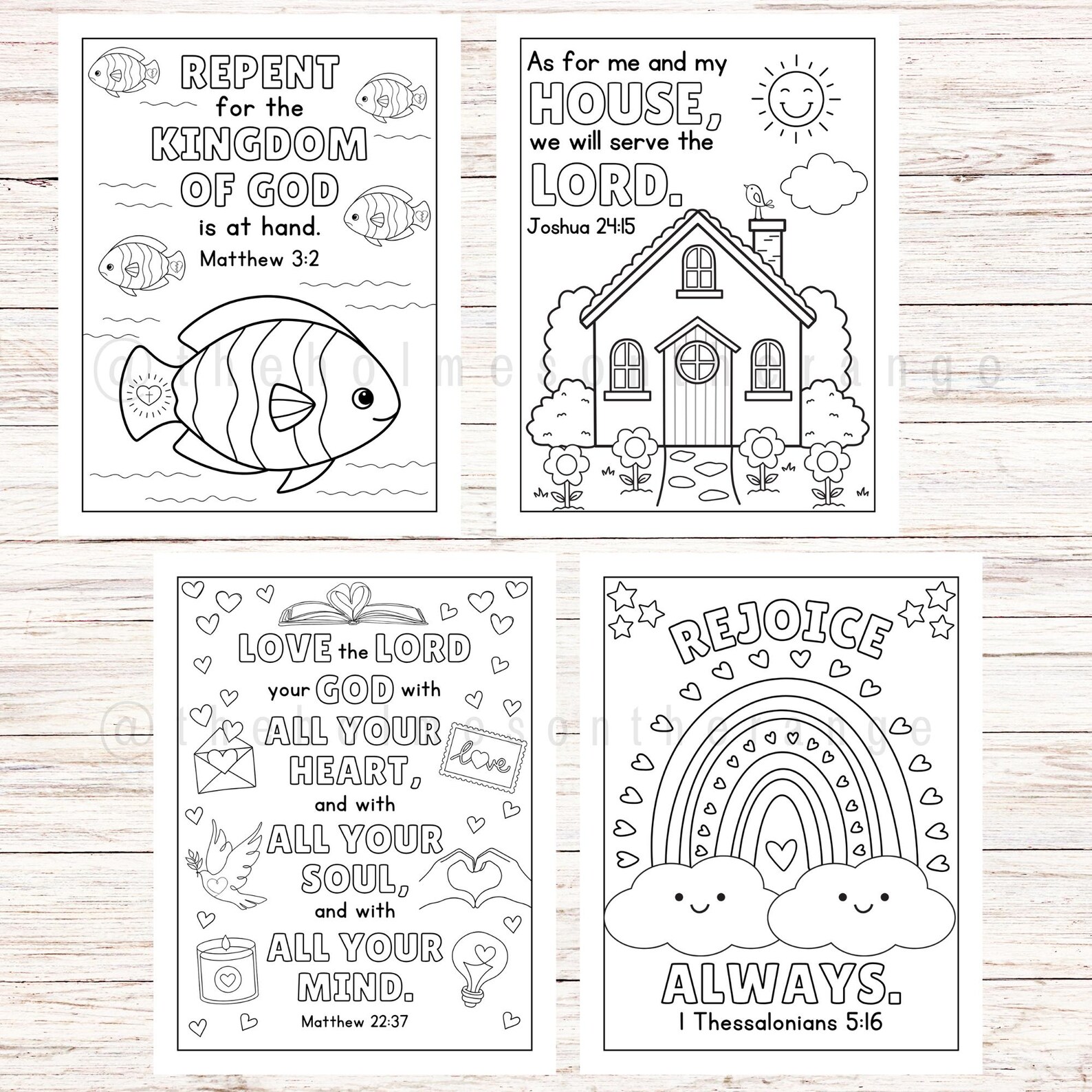 Bible Verse Coloring Pages for Kids | Memory Verse Coloring Pages ...