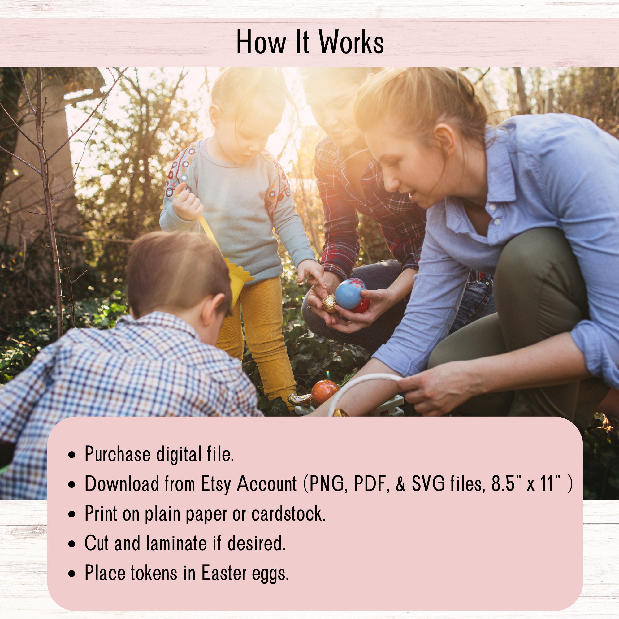 Easter Egg Reward Tokens Printable | Easter Basket Token | Digital ...