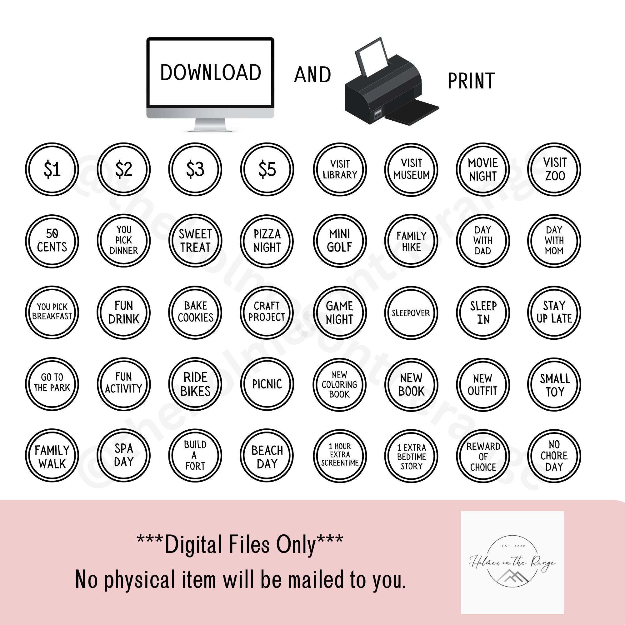 Easter Egg Reward Tokens Printable | Easter Basket Token | Digital ...