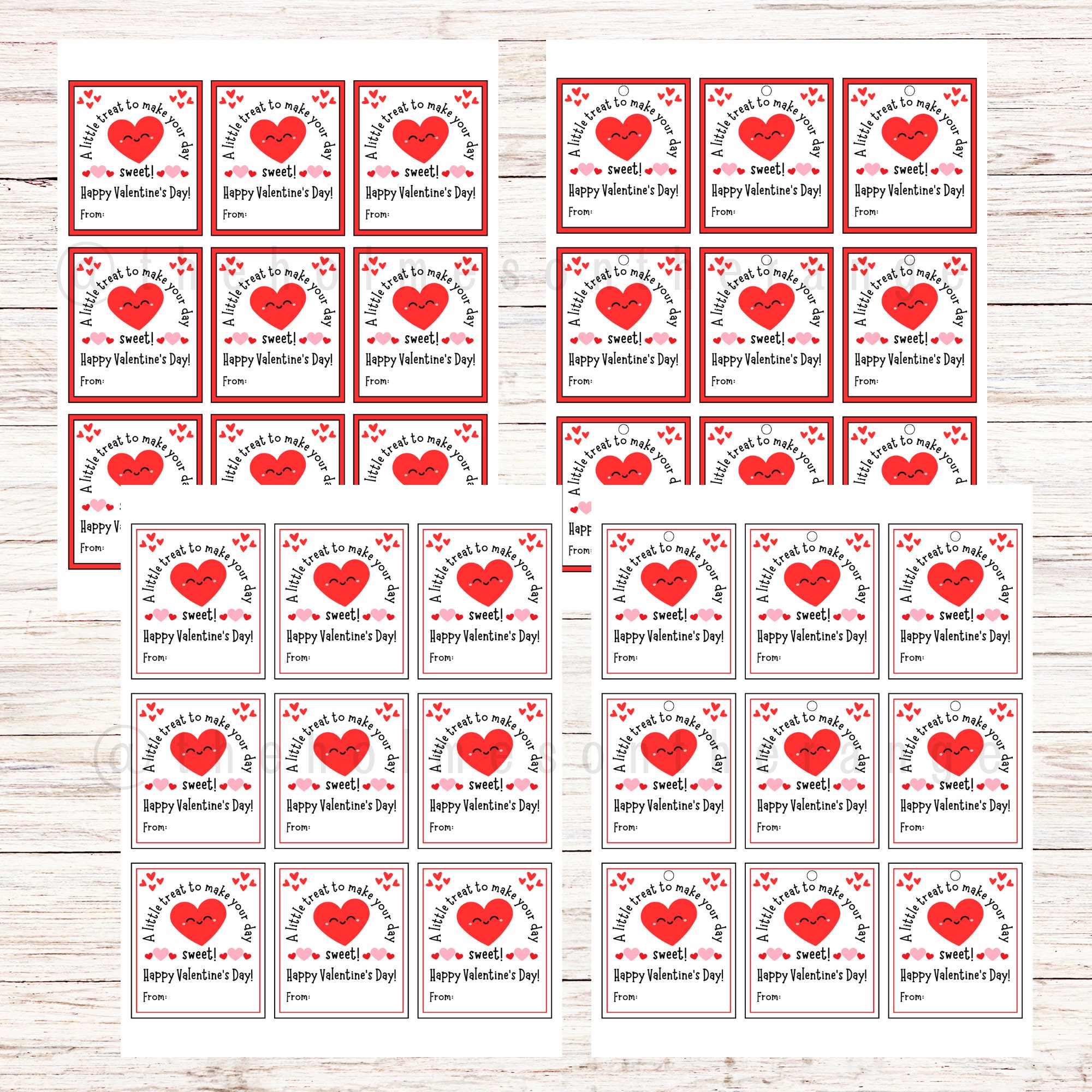 Editable Valentine's Day Gift Tag A Little Treat to Make Your Valentine ...