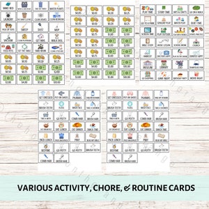 Routine and Chore Chart Bundle for Kids Allowance Tracker - Etsy
