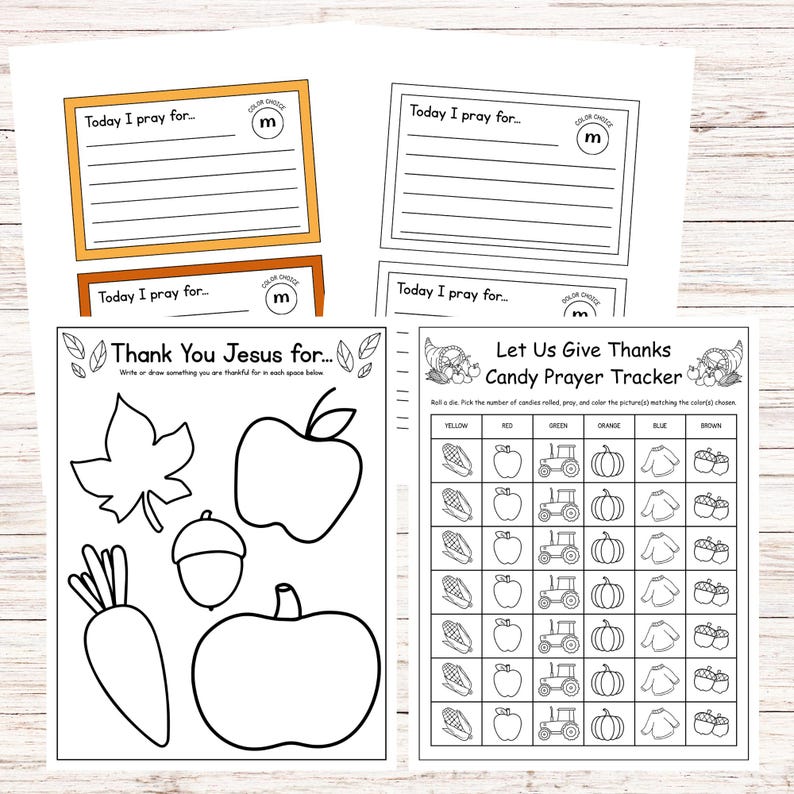 Fall M&M Prayer Cards and Blessing Tags | Candy Thanksgiving Gift Tag ...