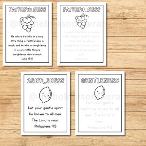 Fruit of the Spirit Coloring Wheel | Bible Verse Tracing Coloring Pages ...