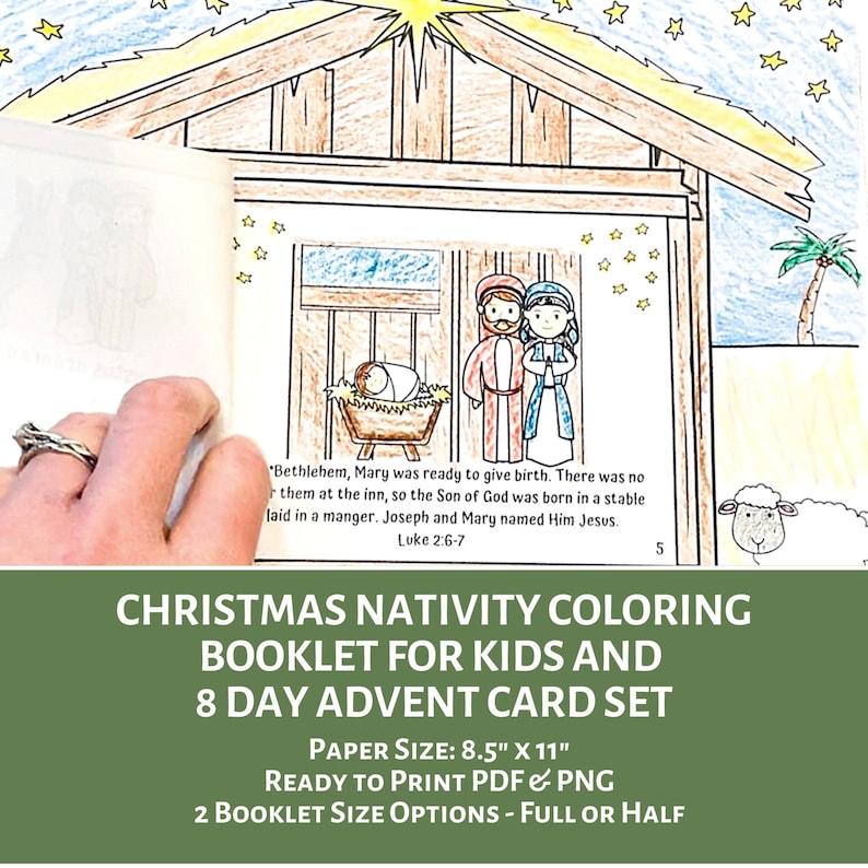 Nativity Craft for Kids | Advent Cards for Kids | Kids Christmas Story ...