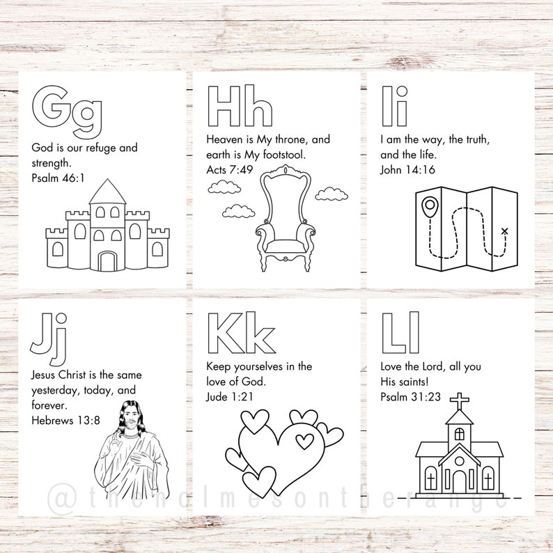 Alphabet Bible Verse Cards | ABC Scripture Cards for Kids | ABC Memory ...