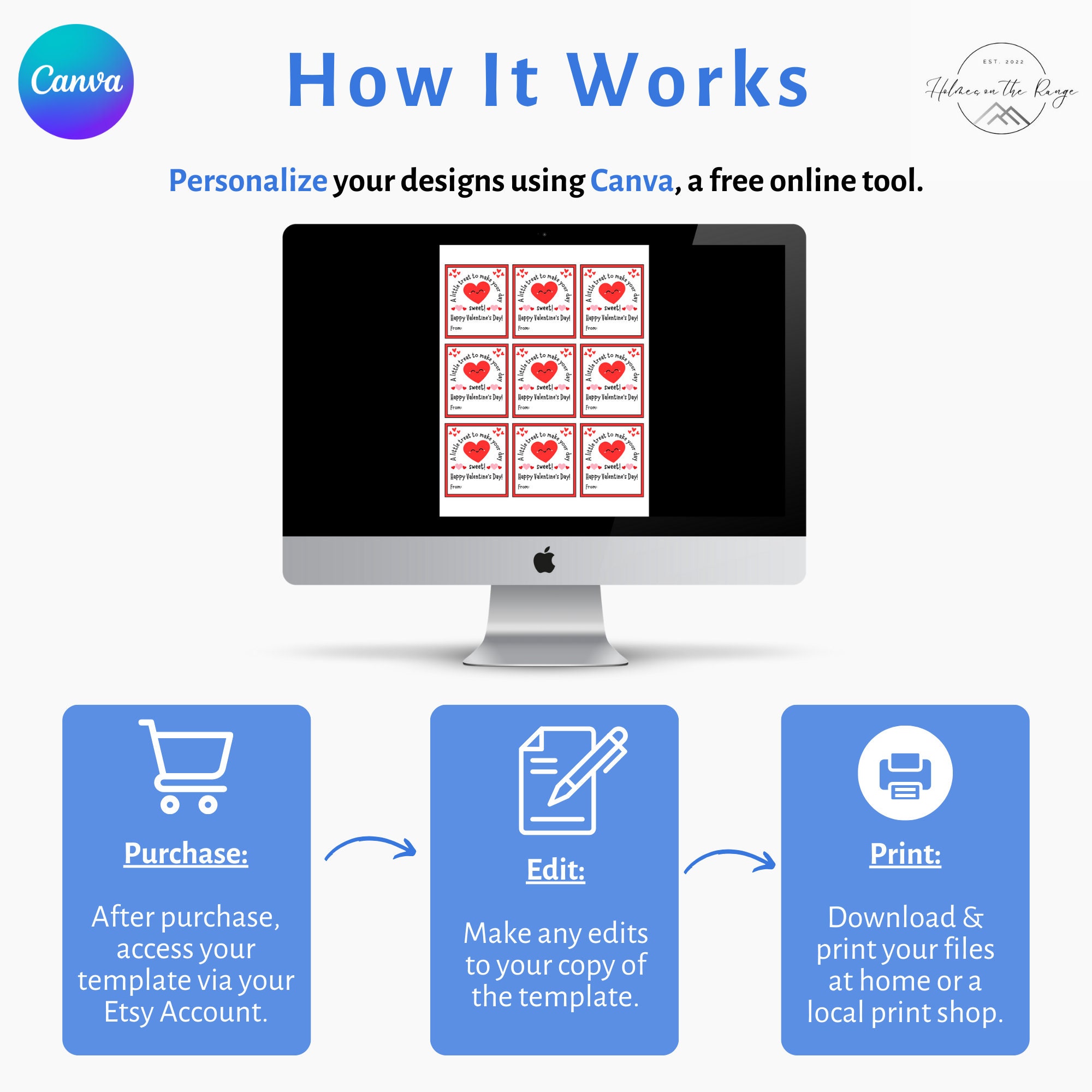 Editable Valentine's Day Gift Tag A Little Treat to Make Your Valentine ...
