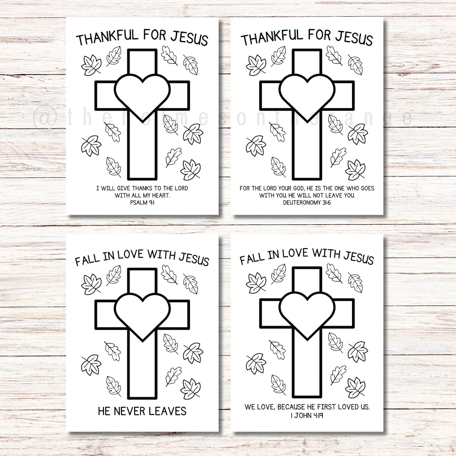 Fall in Love With Jesus Snack Mix Label and Craft Bundle | Thankful for ...