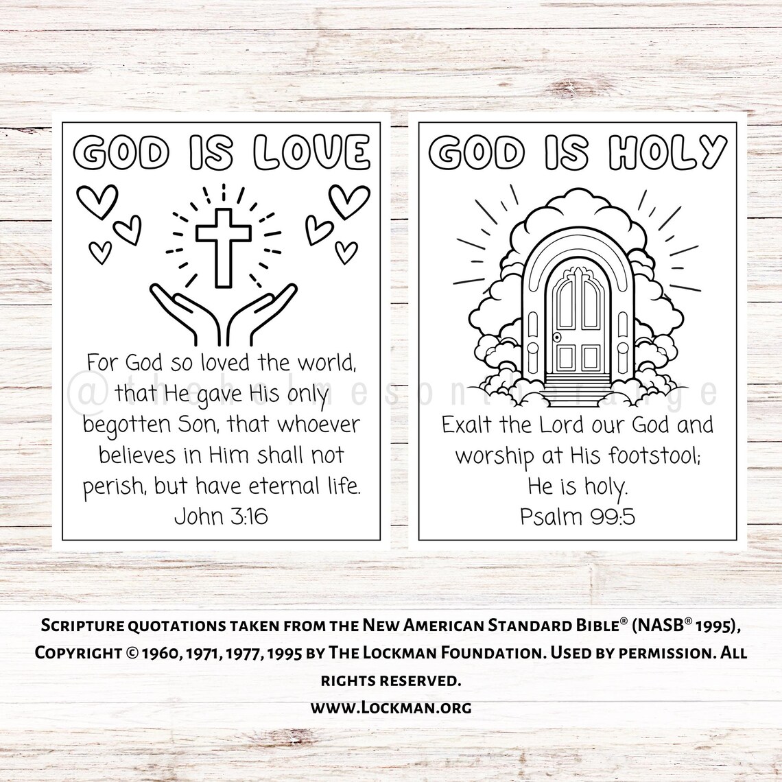 Attributes of God Snack Mix Label, Bible Verse Coloring Pages, Trinity ...