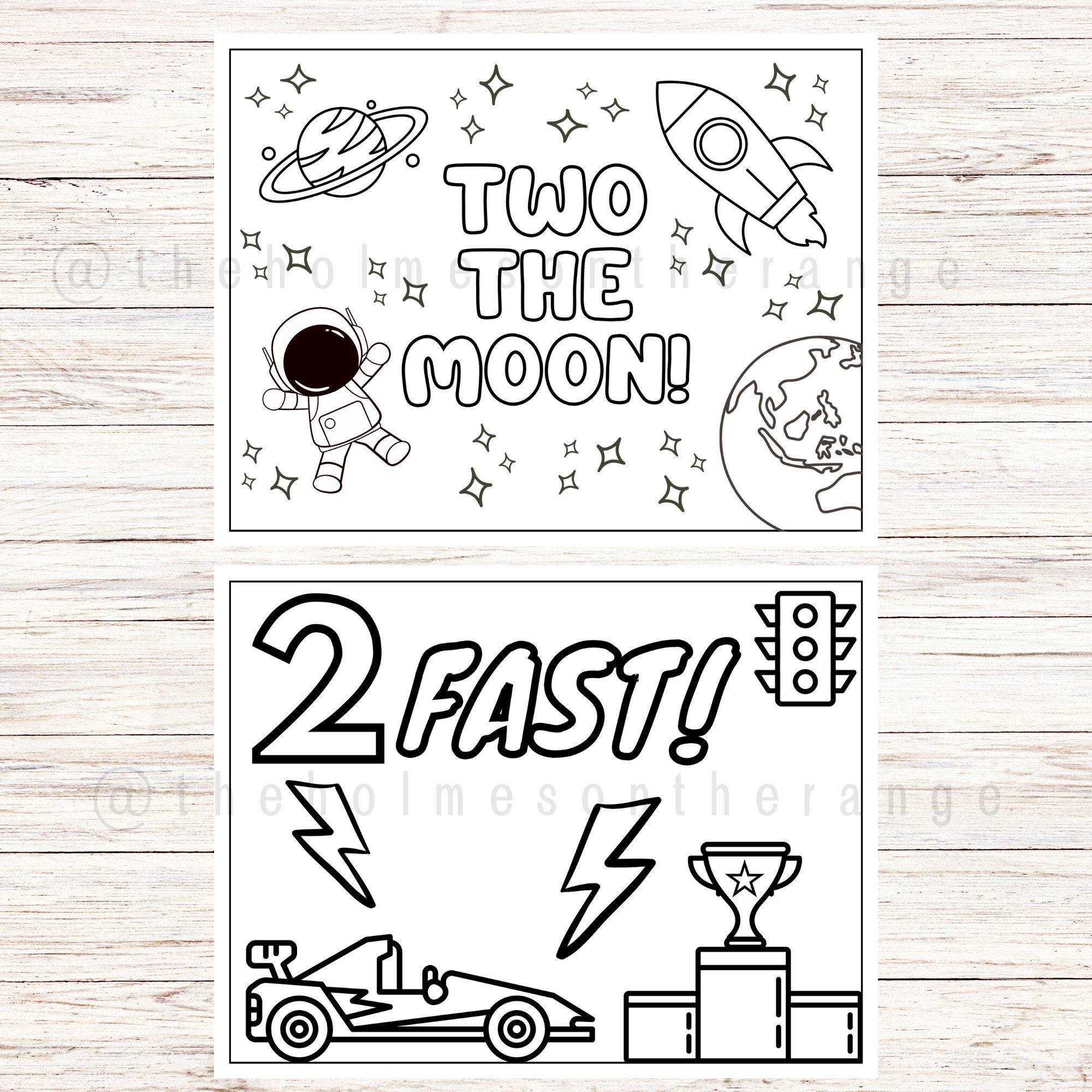 Birthday Party Coloring Sheets for Kids 2nd Birthday | Printable Kids ...