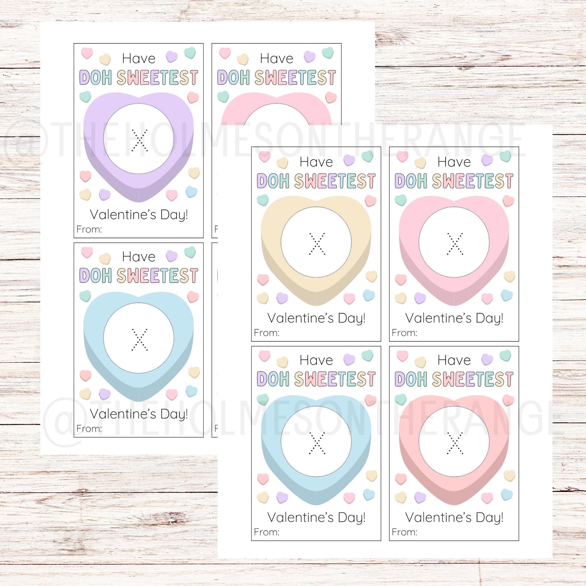 Play Doh Valentine's Day Editable Printable Card | Kids Valentine's Day ...