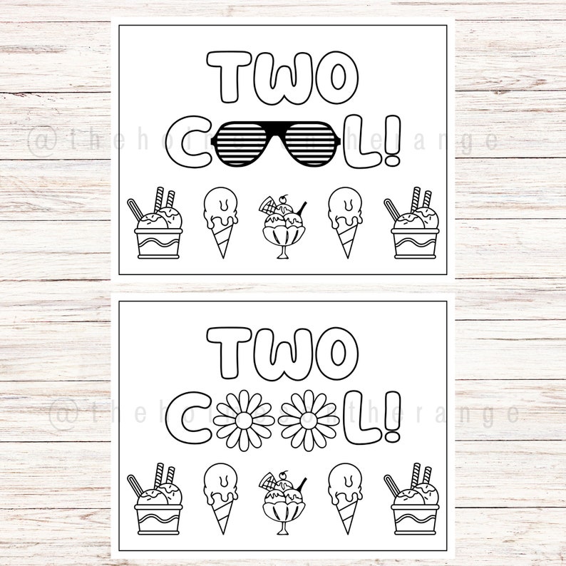 Birthday Party Coloring Sheets for Kids 2nd Birthday | Printable Kids ...