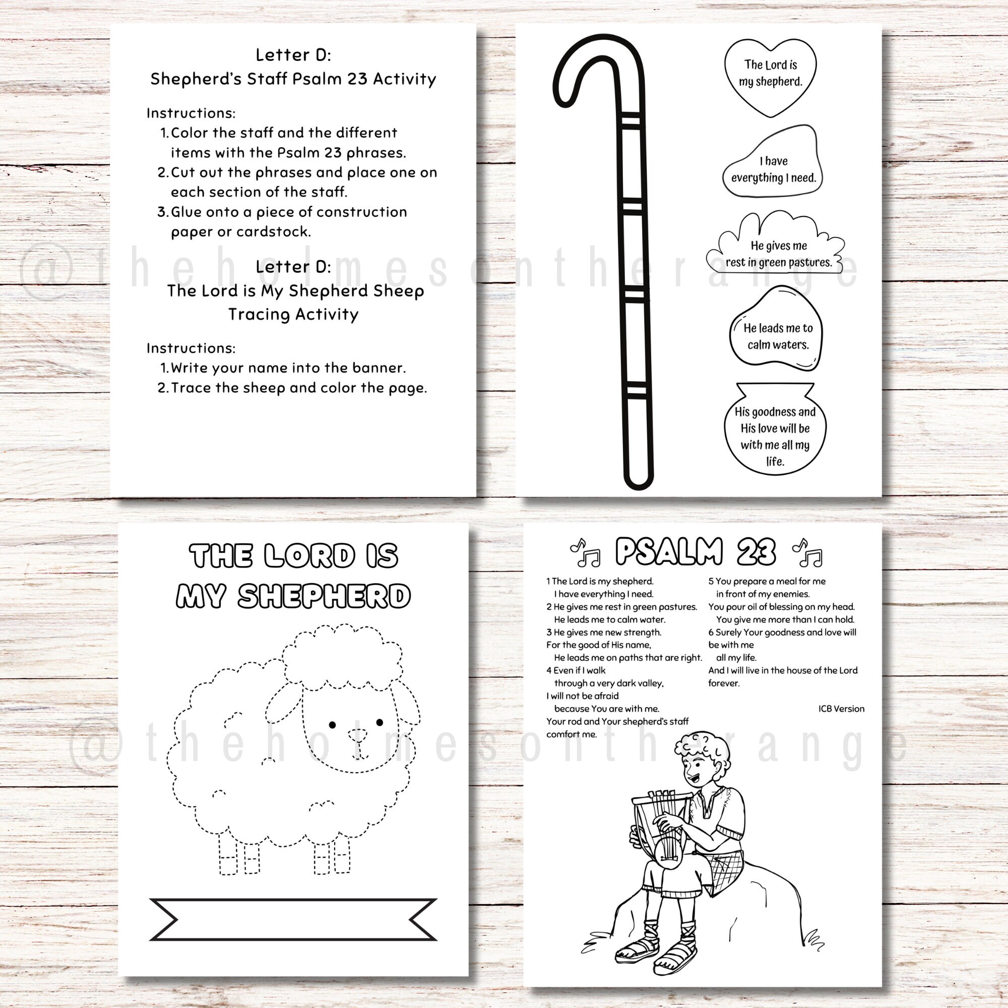 Letter D David Bible Craft for Kids | David & Goliath Kids Bible Lesson ...