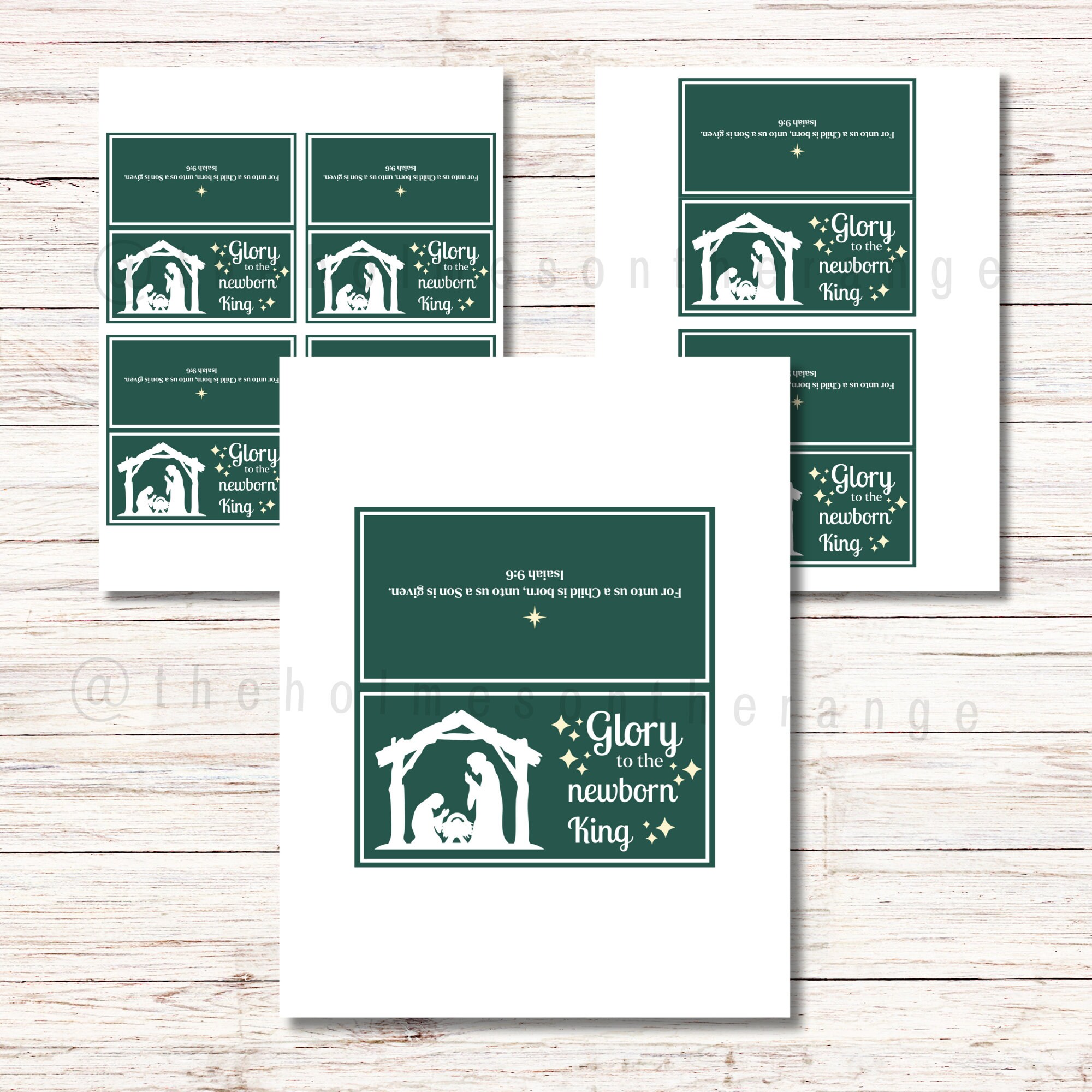 Christmas Treat Bag Printable Labels Nativity Treat Bag Toppers ...