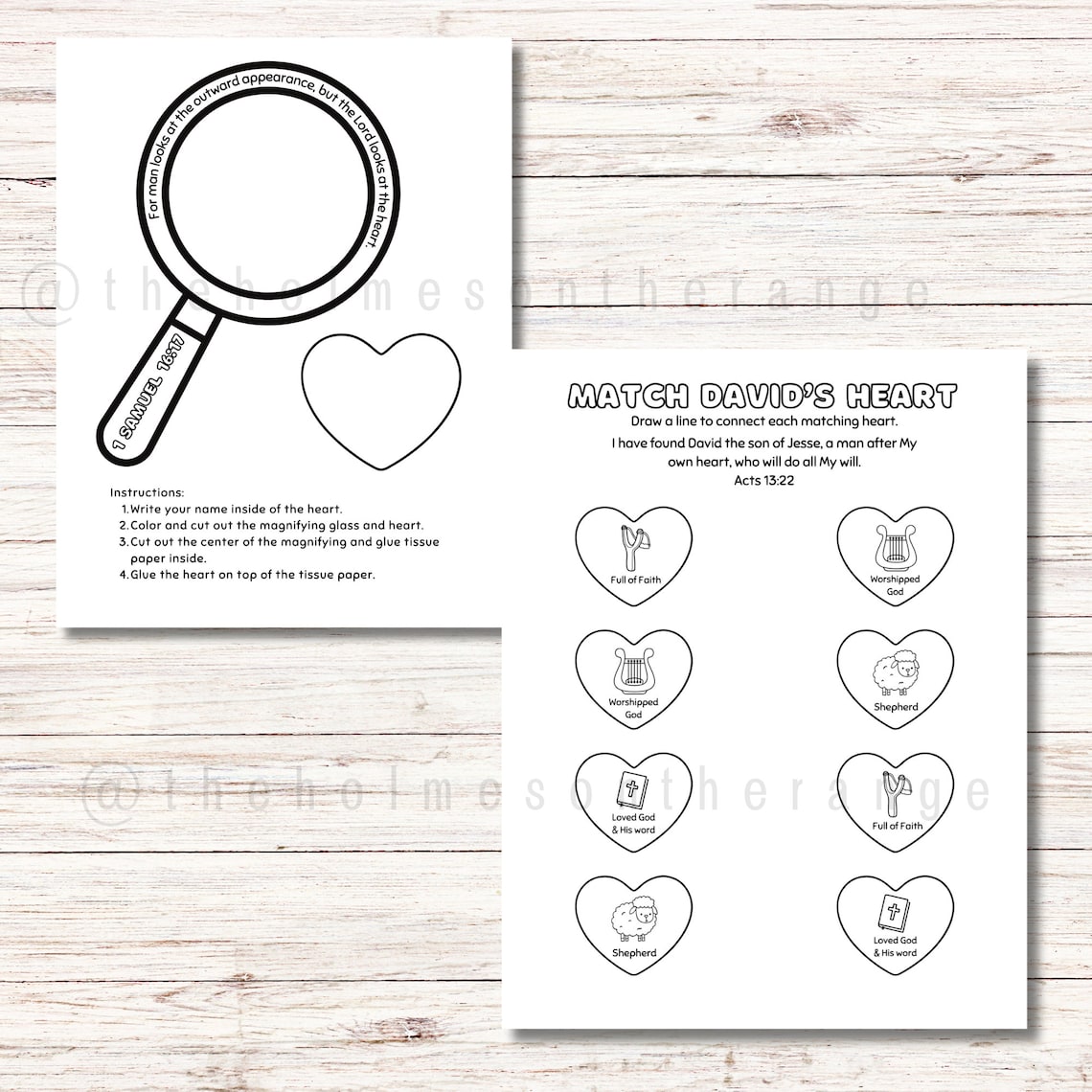 Letter D David Bible Craft for Kids David & Goliath Kids Bible Lesson ...