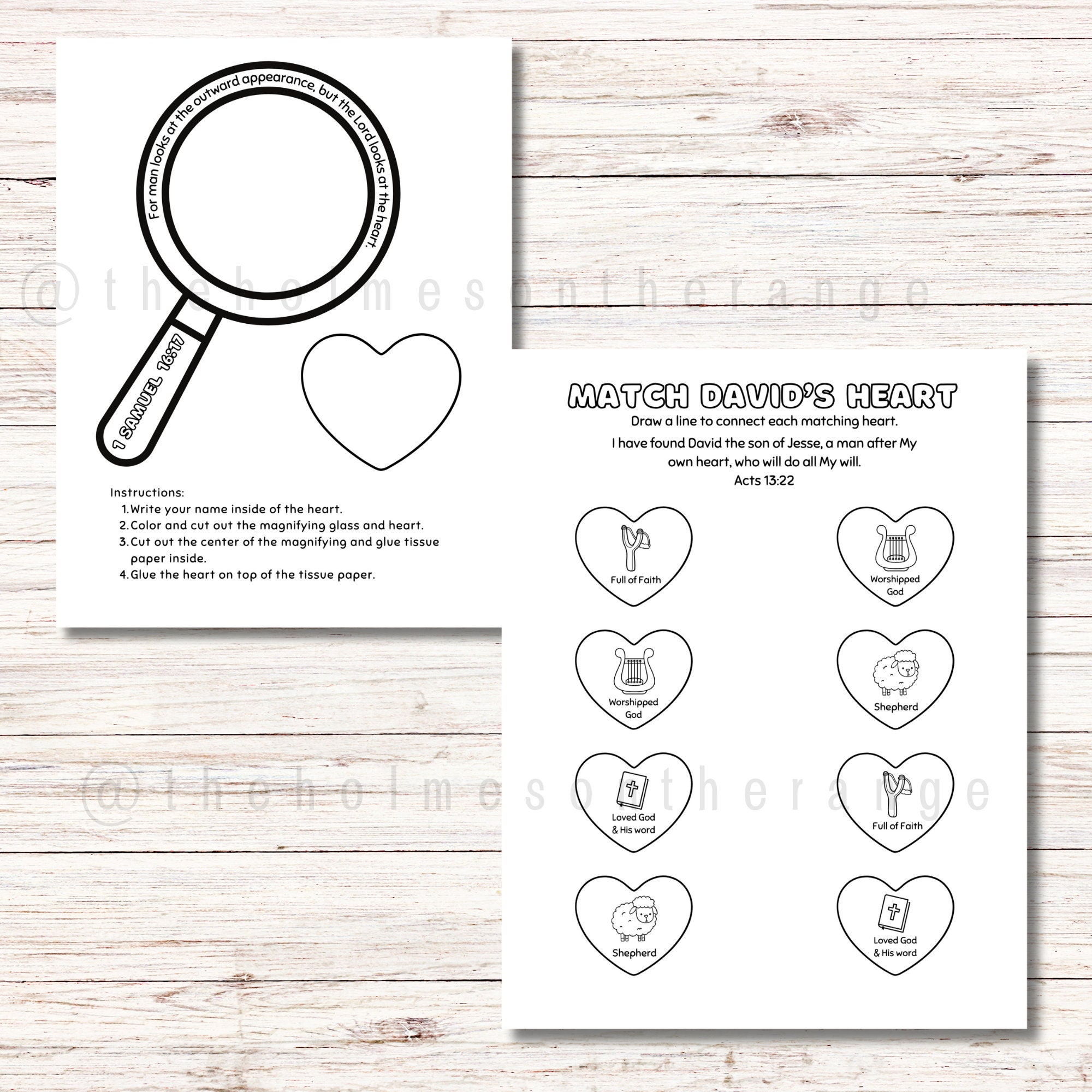 Letter D David Bible Craft for Kids David & Goliath Kids Bible Lesson ...