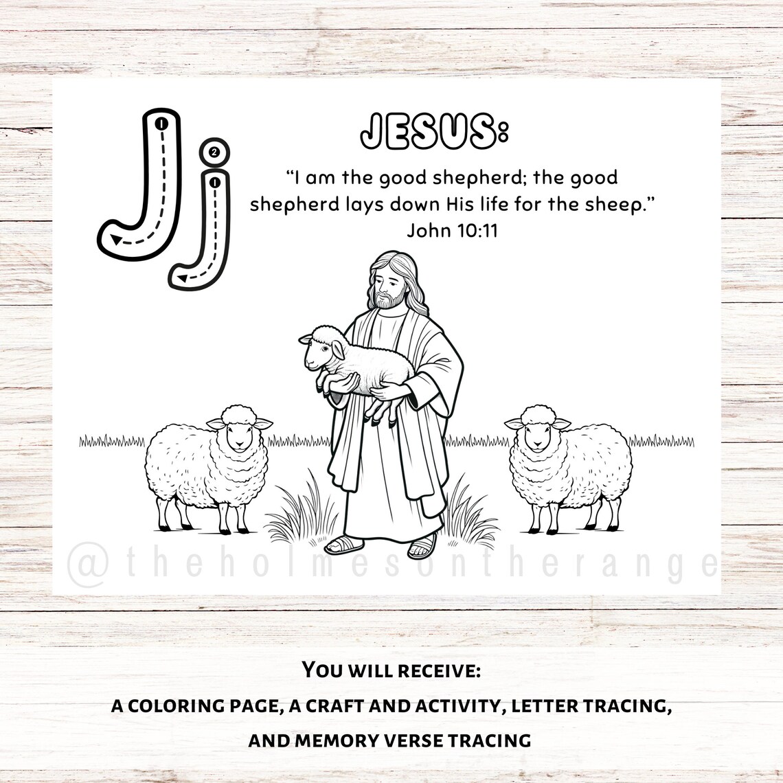 Letter J Jesus Bible Craft Printable for Kids Life of Jesus Bible ...