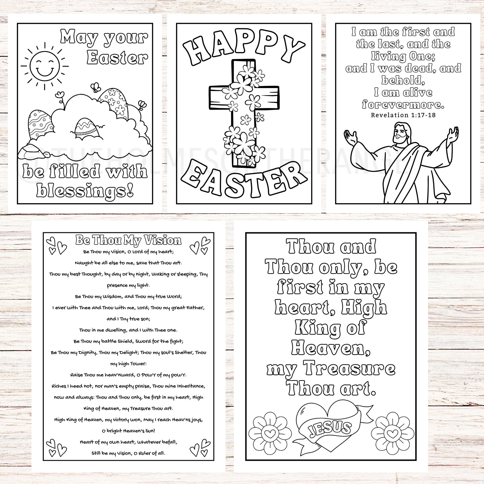 Easter Bible Verse Coloring Pages & Activities | Kids Easter Printable ...