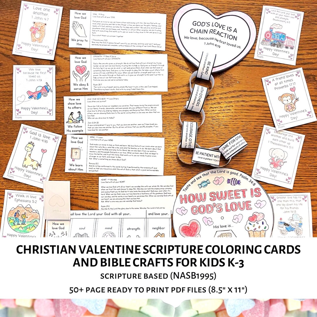 Christian Valentine Bible Crafts for Kids | God’s Love Activities ...