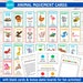 Animal Movement Cards | Printable 3" X 5" 28-piece Flash Card Set ...
