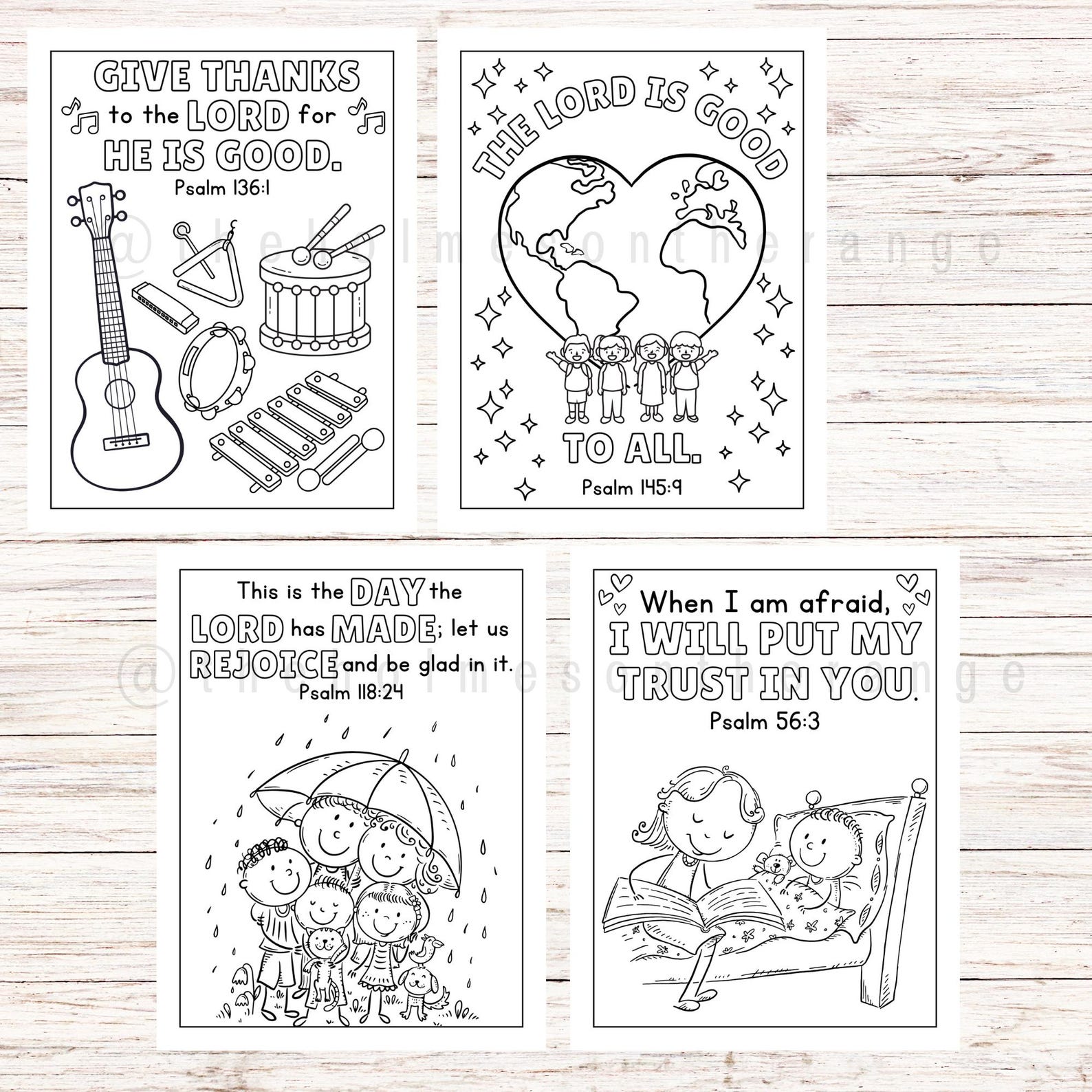 Bible Verse Coloring Pages for Kids | Memory Verse Coloring Pages ...