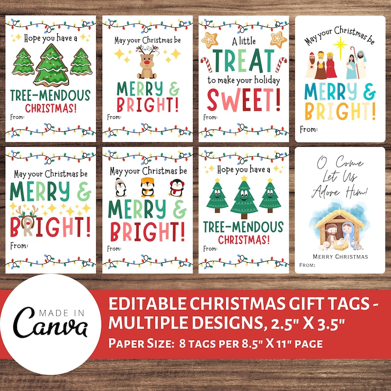 Nativity Tag Treat Bag - Etsy