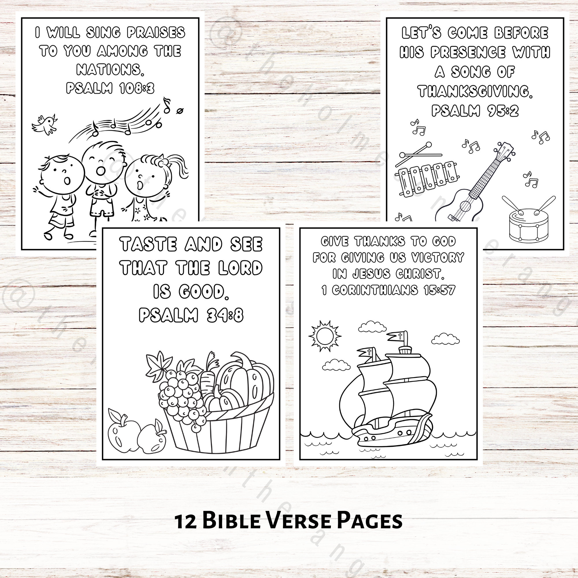 Fall Bible Verse Coloring Pages | Thankful Cards & Activities ...