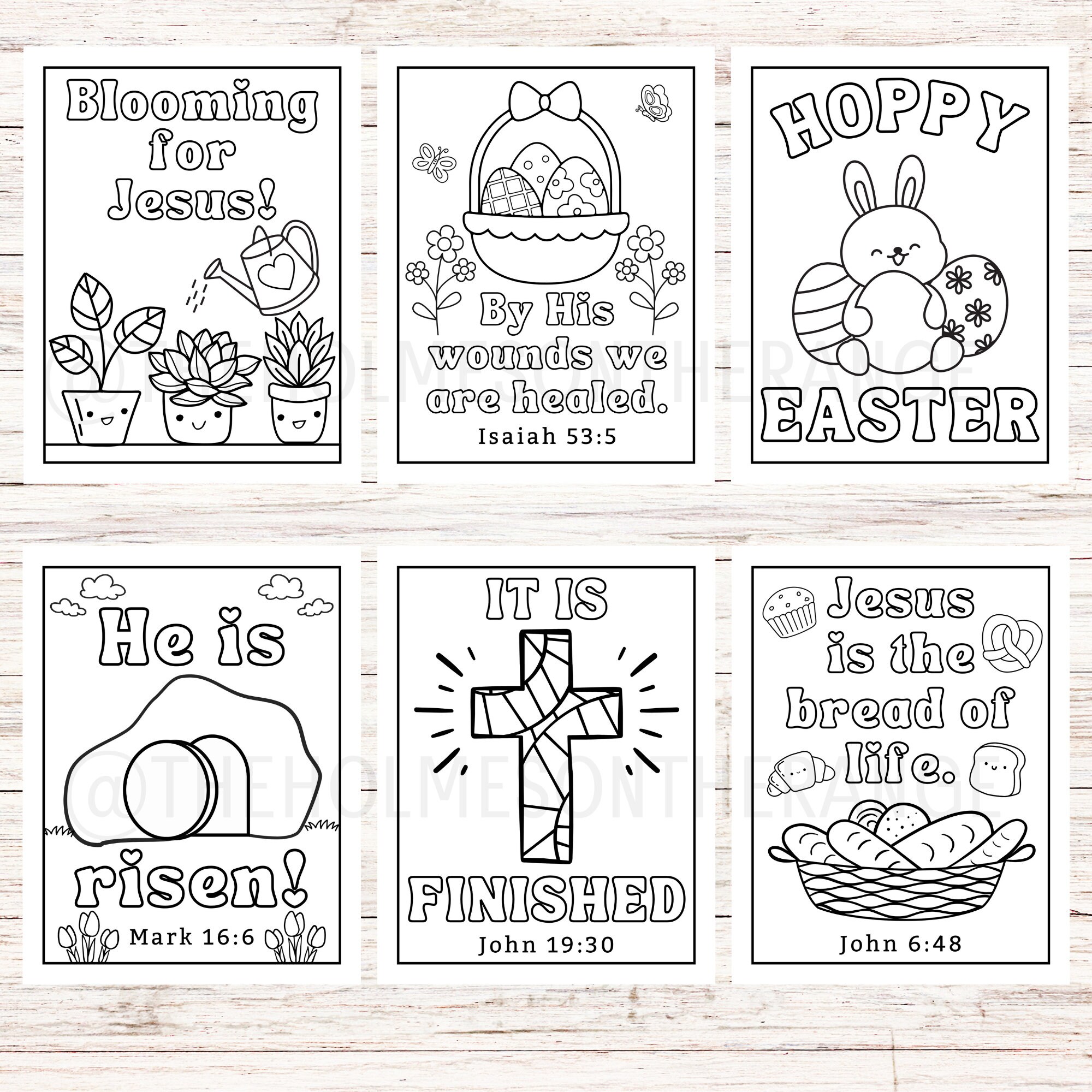 Easter Bible Verse Coloring Pages & Activities | Kids Easter Printable ...