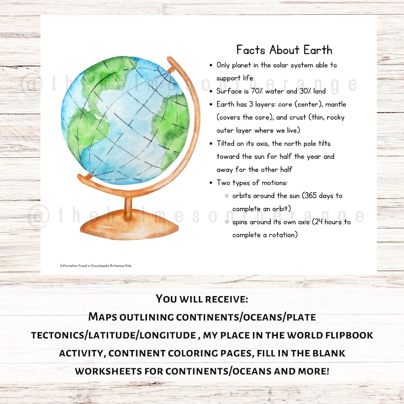 World Geography Maps and Activities Set | Continents Latitude Longitude ...