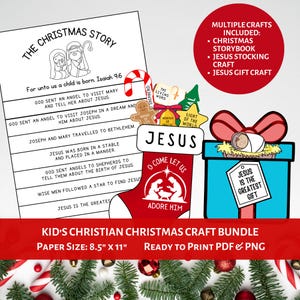 Nativity Crafts for Kids | Christian Christmas Crafts | Stocking Craft ...