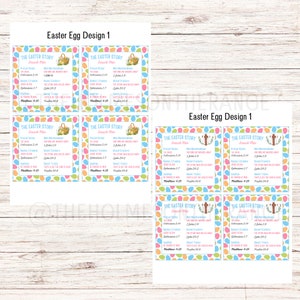 Easter Story Snack Mix Printable Tag 4" X 4" | Easter Treat for Kids ...