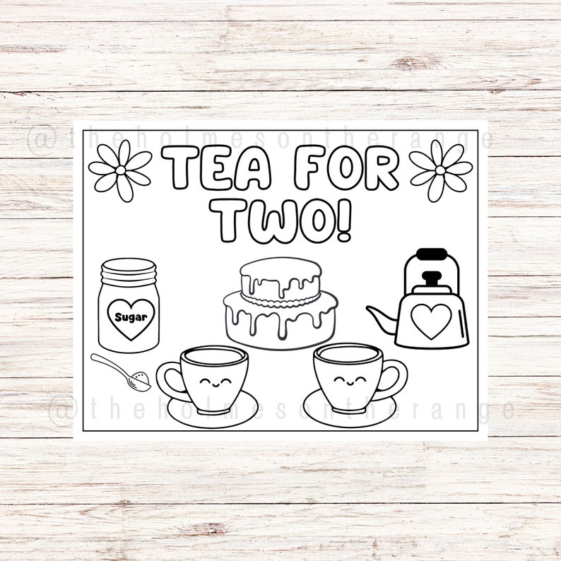 Birthday Party Coloring Sheets for Kids 2nd Birthday Printable Kids ...