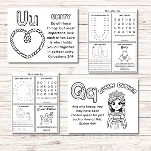 Abcs of the Bible Letter of the Day, Coloring, & Letter Tracing ...