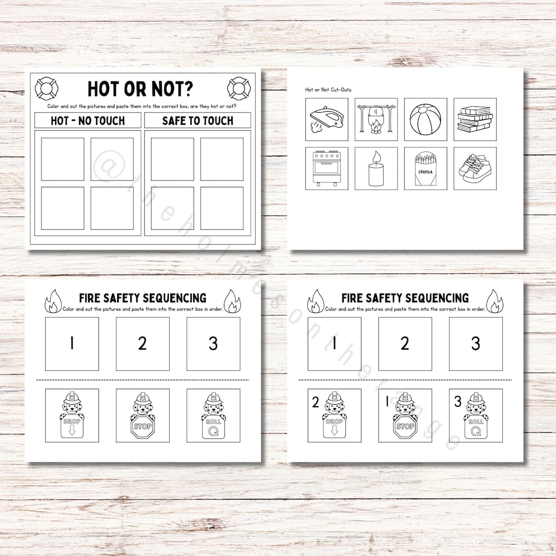 Fire Safety Printable Activity Bundle for Kids | Fire Safety Month ...