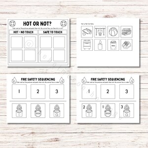 Fire Safety Printable Activity Bundle for Kids | Fire Safety Month ...