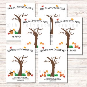 Fall in Love With Jesus Snack Mix Label and Craft Bundle | Thankful for ...