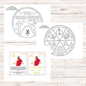 Letter J Jesus Bible Craft Printable for Kids | Life of Jesus Bible ...