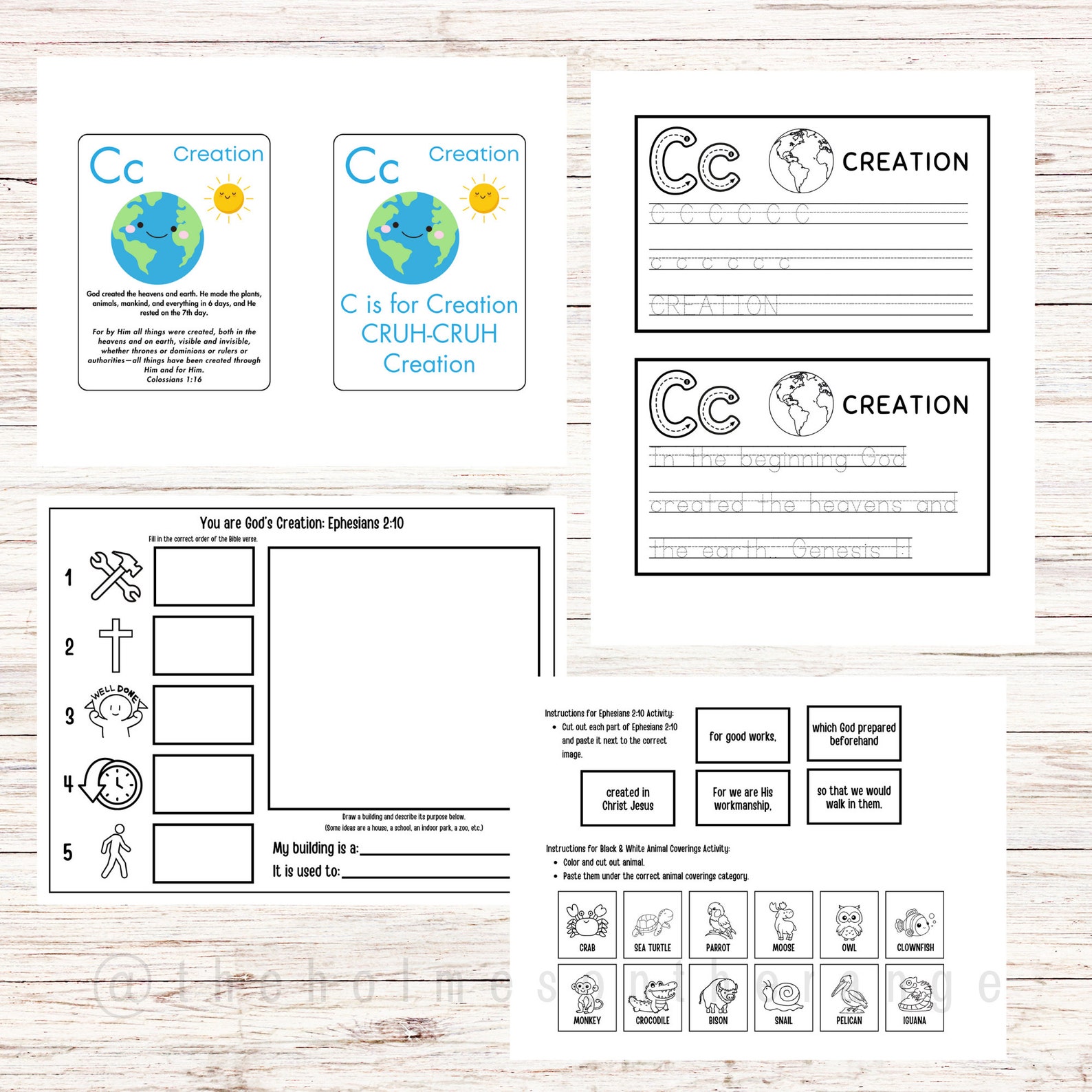 Letter C Creation Kids Bible Crafts Genesis 1 Kids Bible Lesson Memory ...