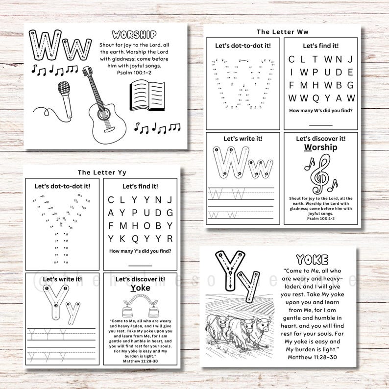 Abcs of the Bible Letter of the Day, Coloring, & Letter Tracing ...
