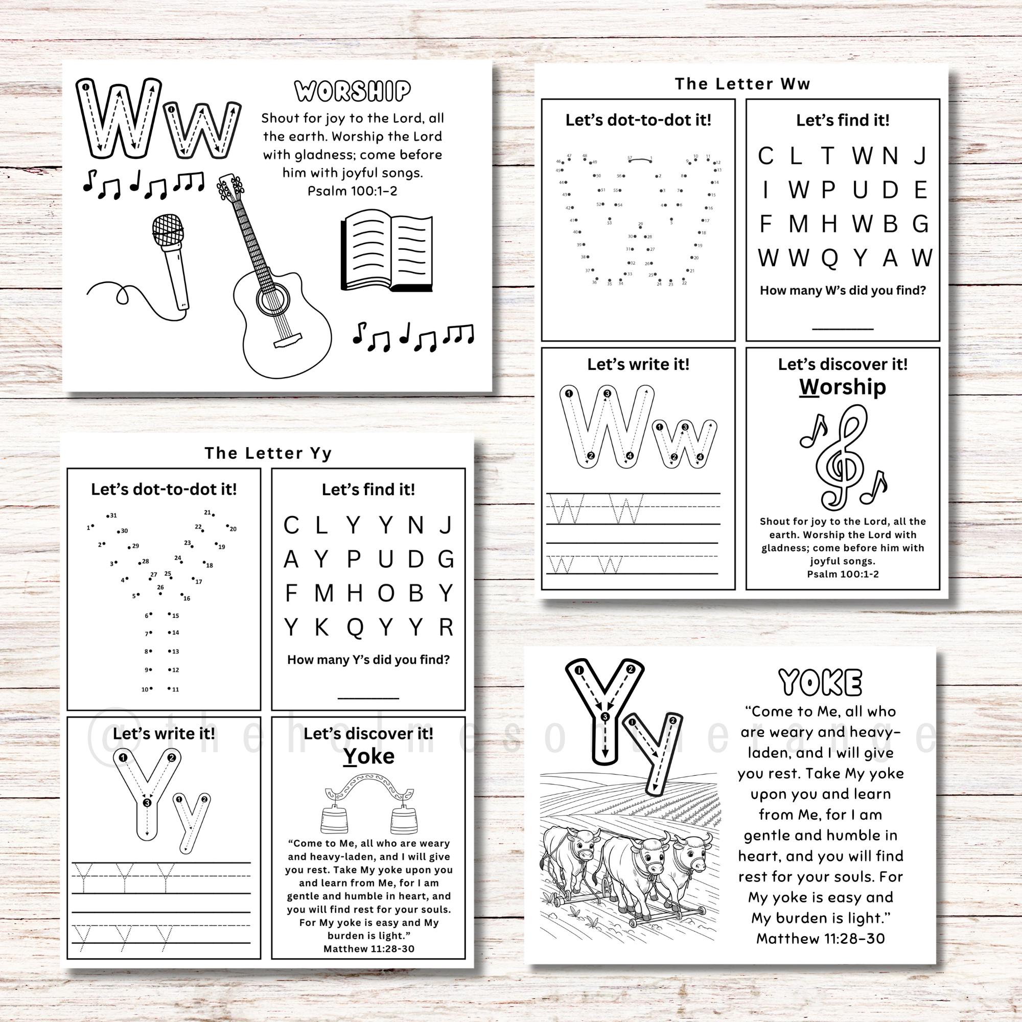 Abcs of the Bible Letter of the Day, Coloring, & Letter Tracing ...
