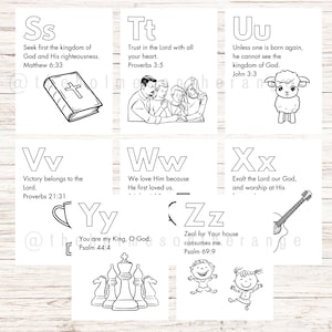 Alphabet Bible Verse Cards | ABC Scripture Cards for Kids | ABC Memory ...