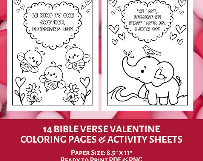 Christian Valentines Love Scripture Cards | Kids Valentine's Day Cards ...