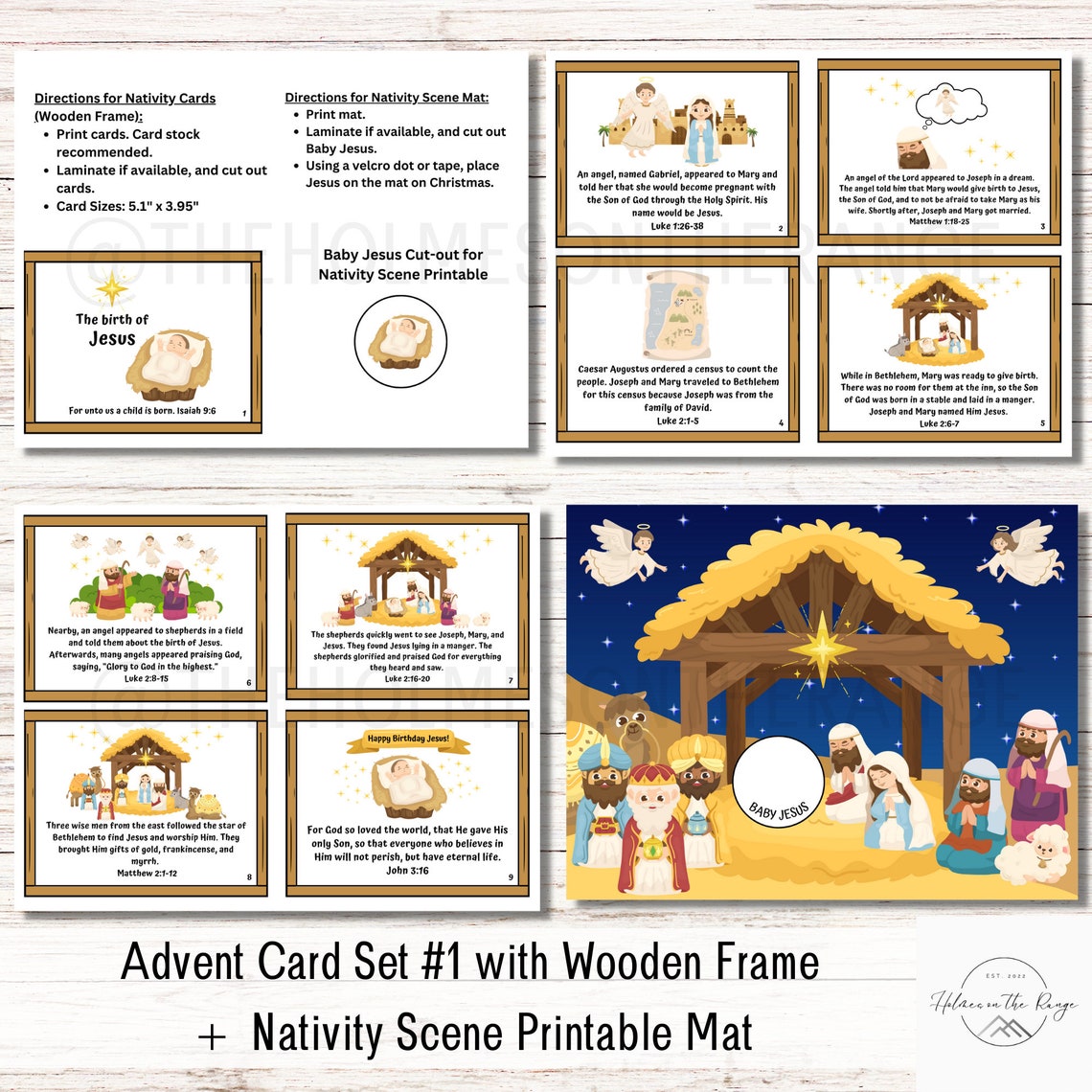 Nativity Craft for Kids Advent Cards for Kids Kids Christmas Story ...