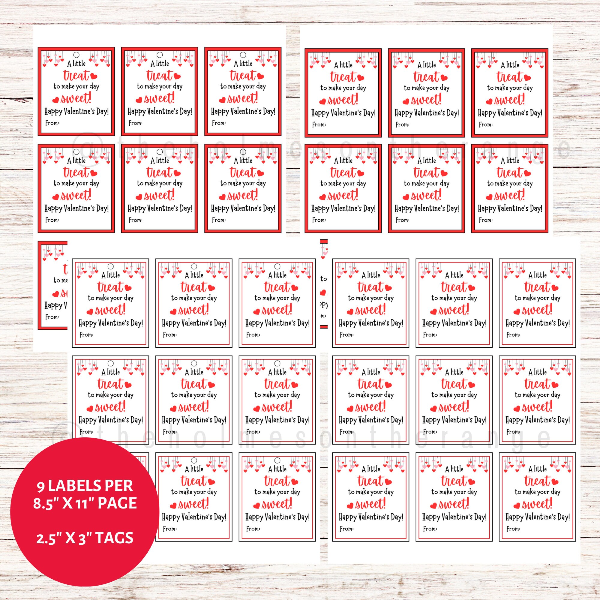 Editable Valentine's Day Gift Tag | A Little Treat to Make Your ...