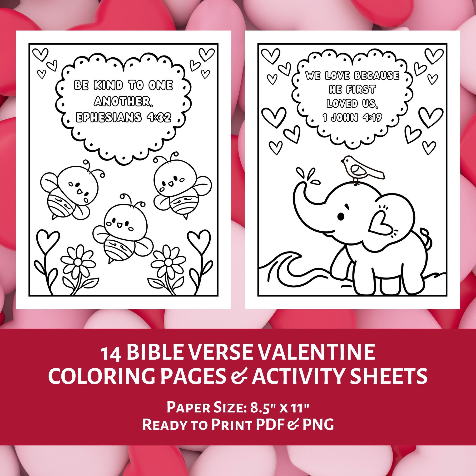 Bible Valentine Coloring Pages [2025]