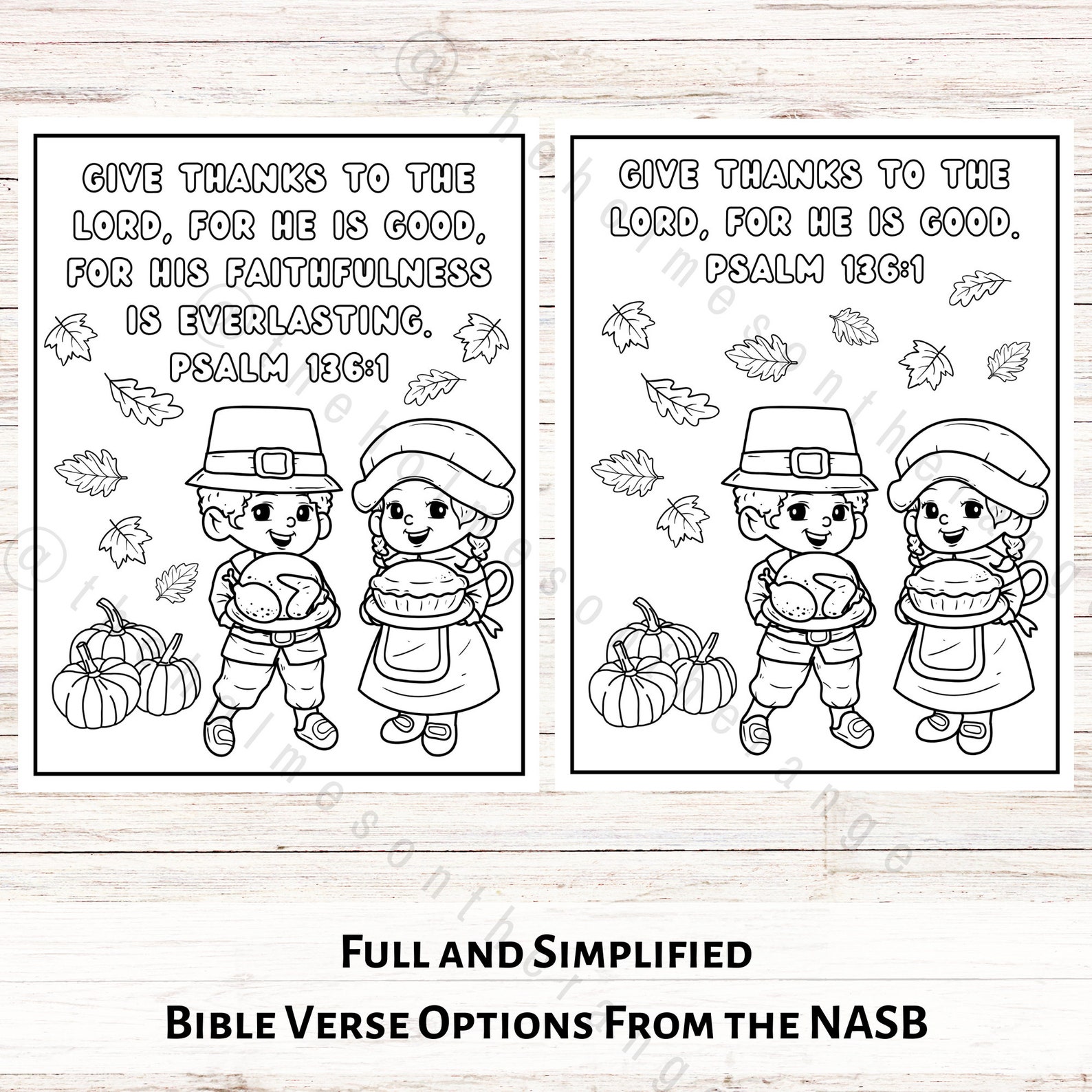 Fall Bible Verse Coloring Pages | Thankful Cards & Activities ...